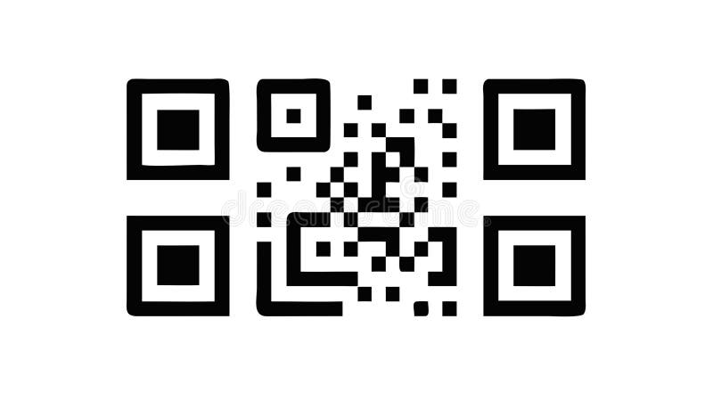 Classic QR Code Vector with Clear Defined Border for Readability ...