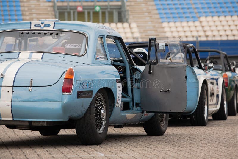Classic Race Car at Assen TT Racetrack in the Netherlands Editorial ...