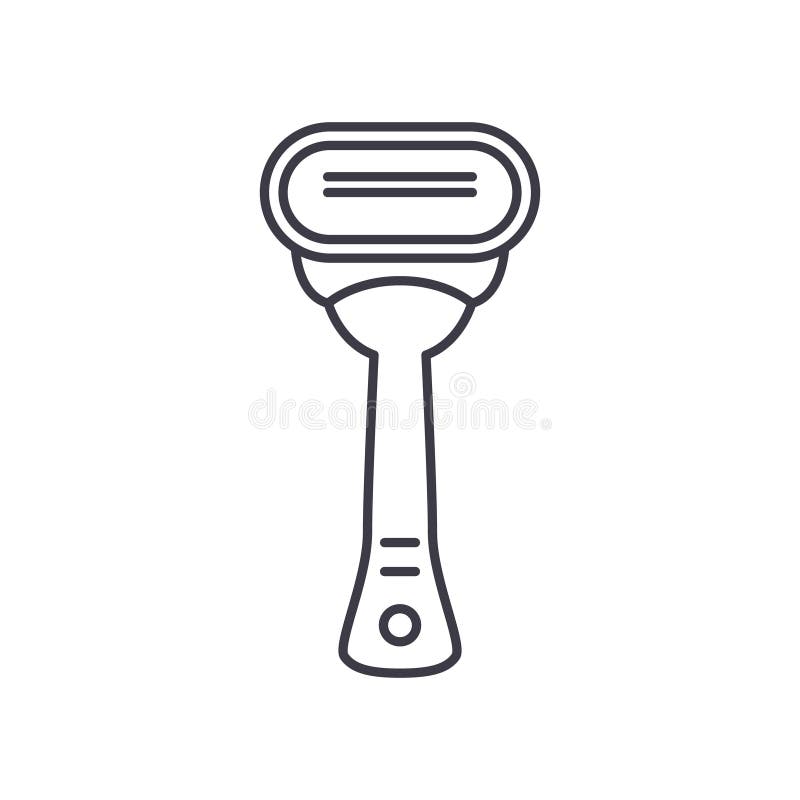 Classic Razor Icon, Linear Isolated Illustration, Thin Line Vector, Web ...