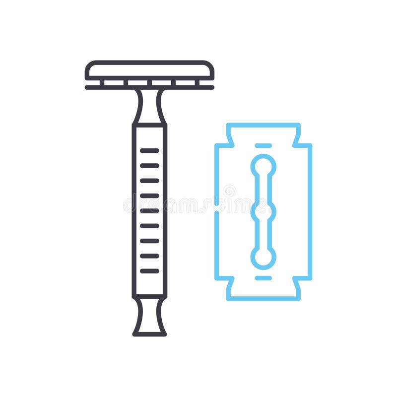 Classic Razor Line Icon, Outline Symbol, Vector Illustration, Concept ...