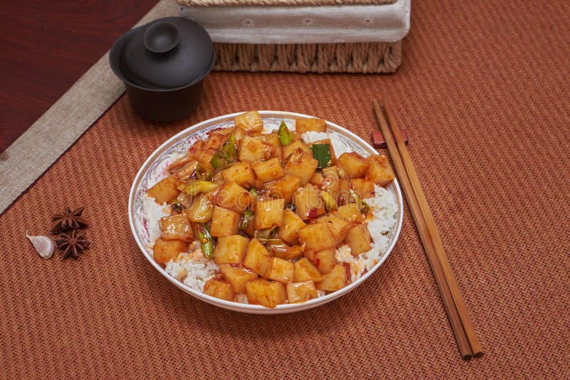 Classic Recipe Grilled Jelly Rice Bowl Stock Photo - Image of jelly ...