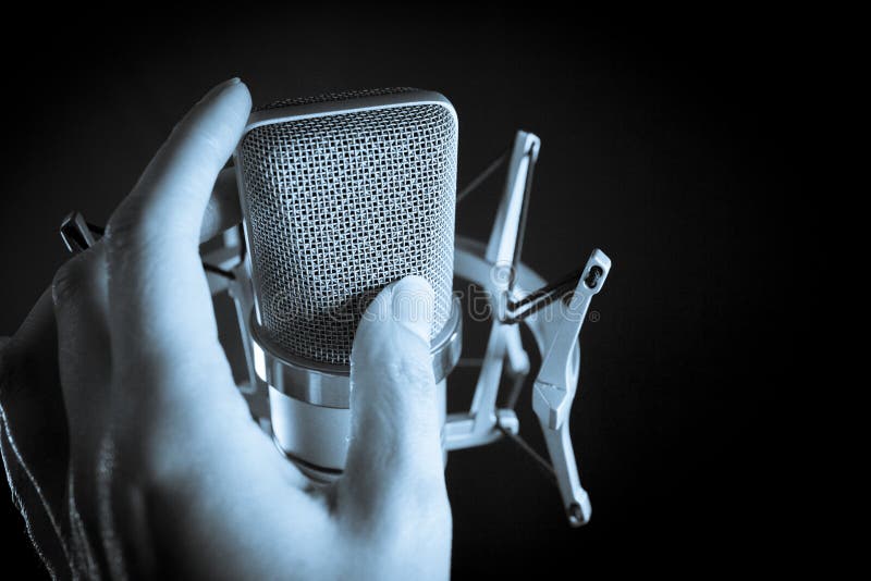 Classic Recording Studio Microphone Stock Photo - Image of condenser ...