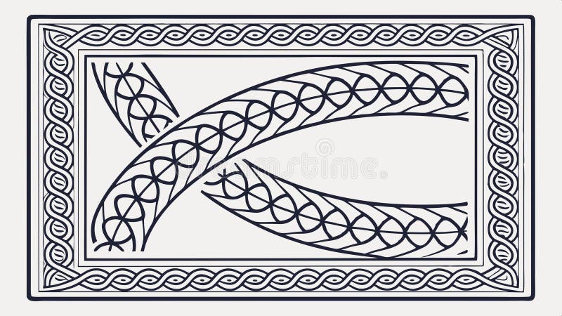 Rectangular Celtic Frame Border, Traditional Design, Ornate Pattern ...