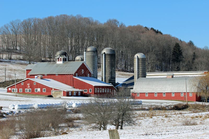 Multiple silos stock image. Image of country, farm, steel - 325383