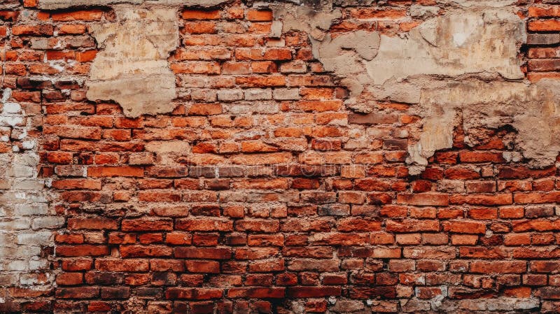 Classic Red Brick Wall Texture Stock Illustration - Illustration of ...