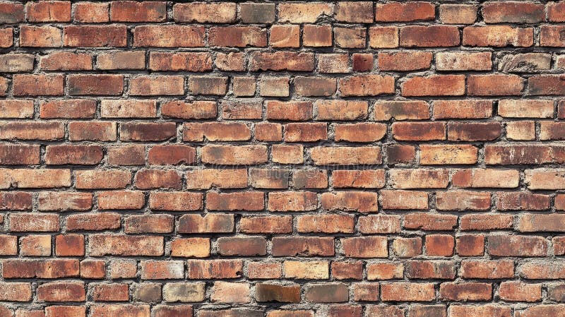 Classic Red Brick Wall Texture Stock Illustration - Illustration of ...