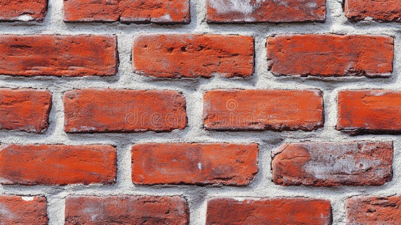 Classic Red Brick Wall Texture Stock Illustration - Illustration of ...