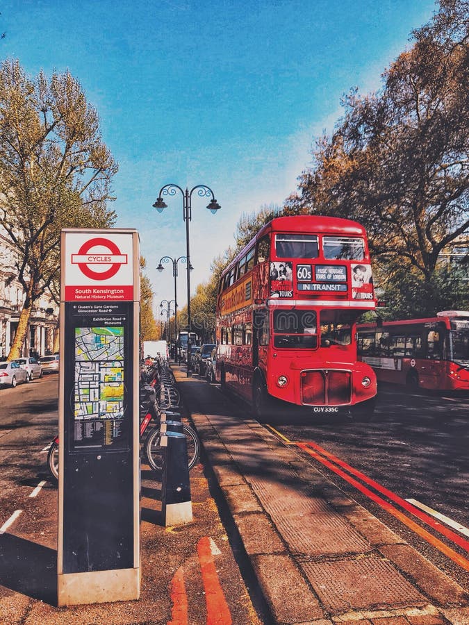 A Classic Red Bus in London Editorial Stock Photo - Image of classic ...