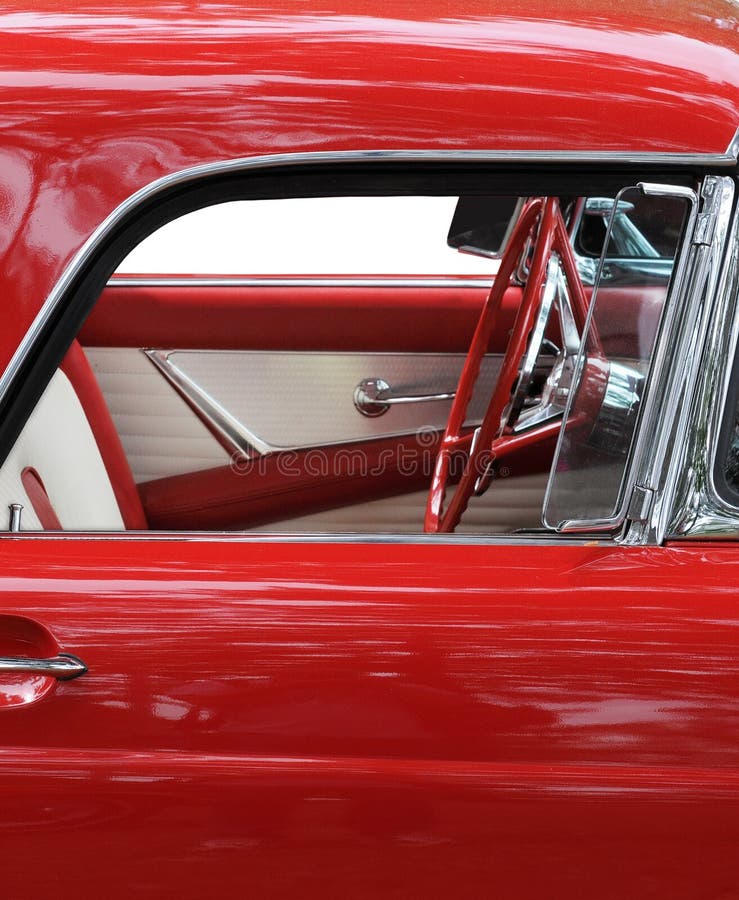 Classic Red Car stock photo. Image of white, isolated - 5550148