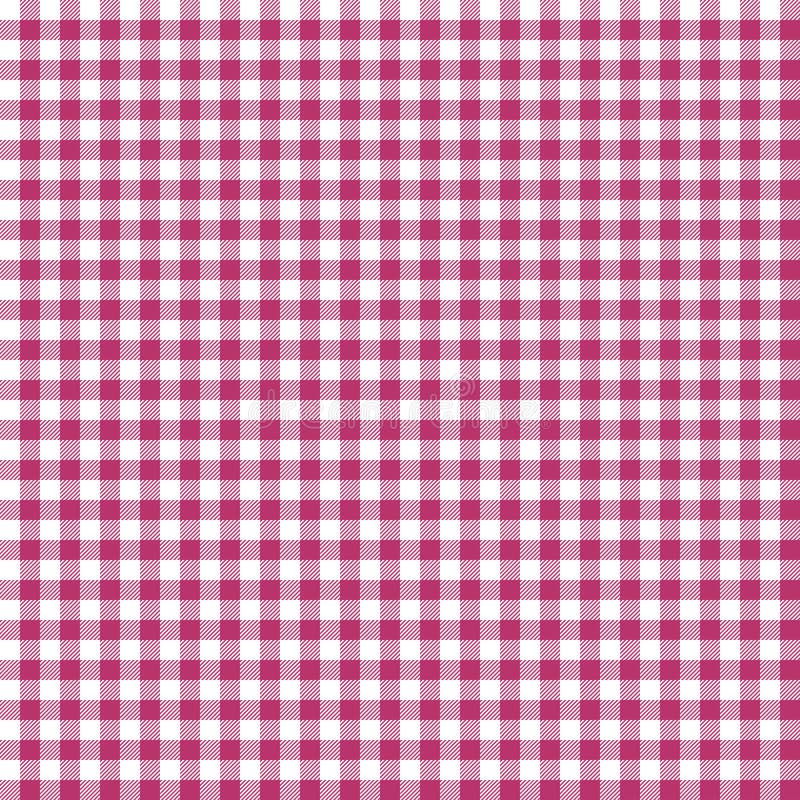 Classic Red Checkered Seamless Tablecloth Design Stock Illustration ...