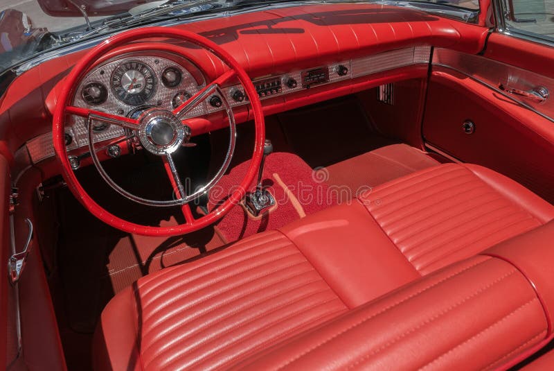 Classic, a red convertible editorial stock image. Image of colors ...