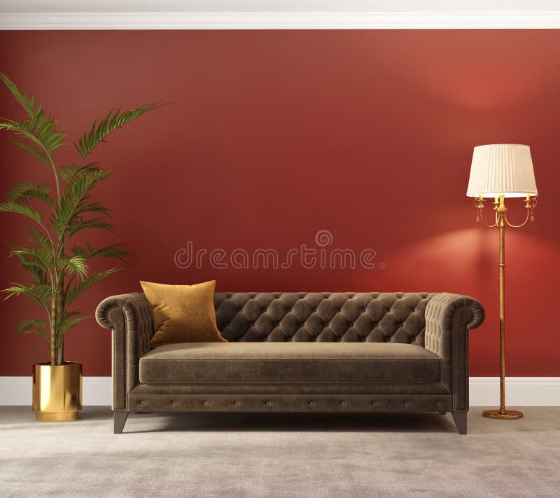 Red Sofa Picture. Image: 4781203