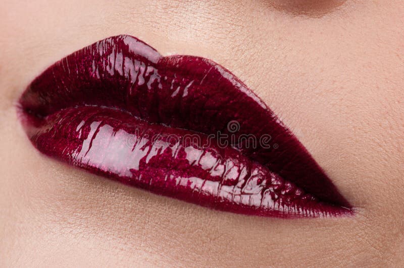 Classic red lips stock photo. Image of color, pink, fashion - 50123516