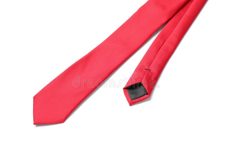 Classic Red Male Necktie Isolated Stock Photo - Image of cloth, apparel ...