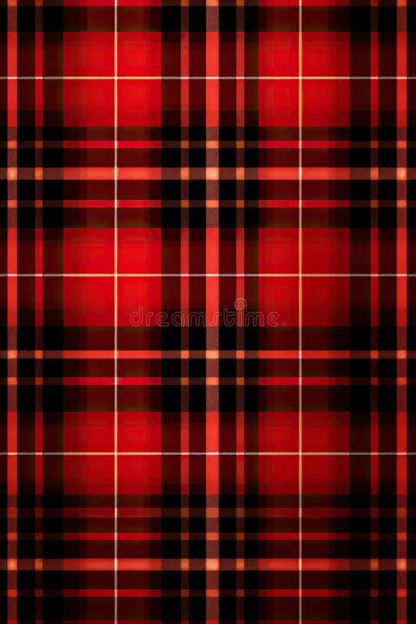 Classic Red Plaid Textile Pattern Tartan Cloth Crisscrossed Lines ...