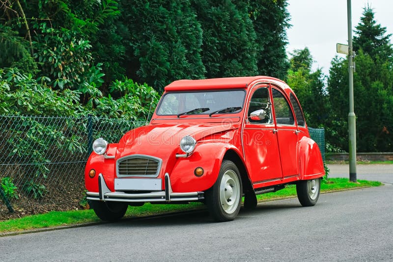Small red car stock image. Image of transportation, fiat - 20639445