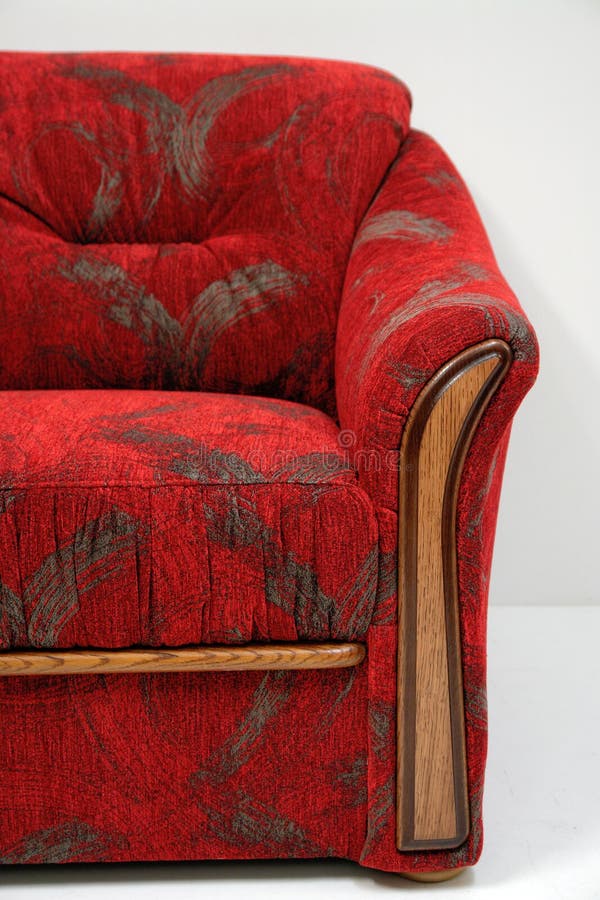 Classic red sofa stock photo. Image of comfort, quality - 12375780