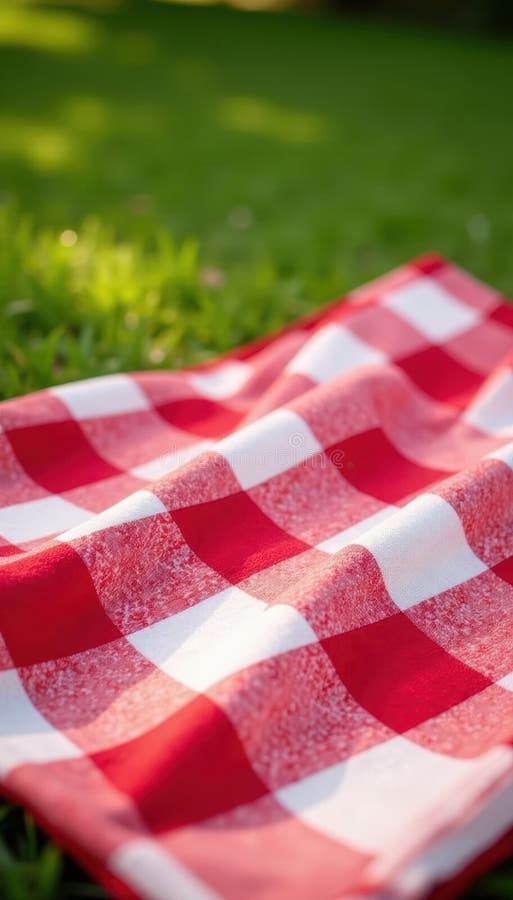 Classic Red and White Checkered Picnic Blanket Texture, Pattern ...