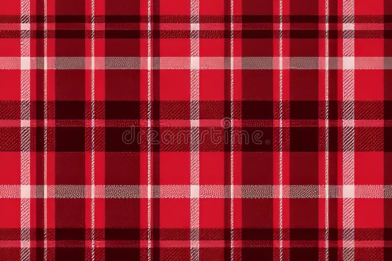 Classic Red and White Plaid Fabric Texture a Seamless Pattern for Home ...