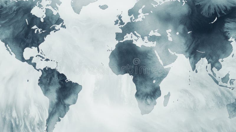 A Classic Representation of the World in Black and White Stock Photo ...