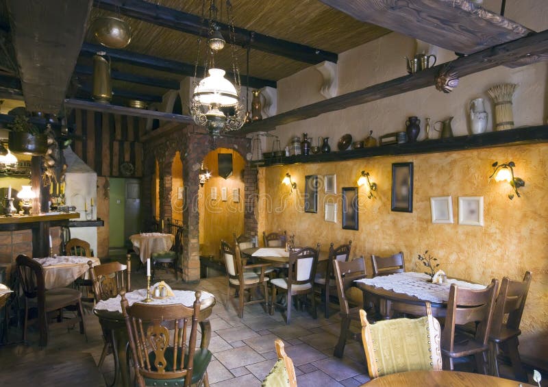 Vintage Italian Restaurant Decor Provencal Interior Design In An