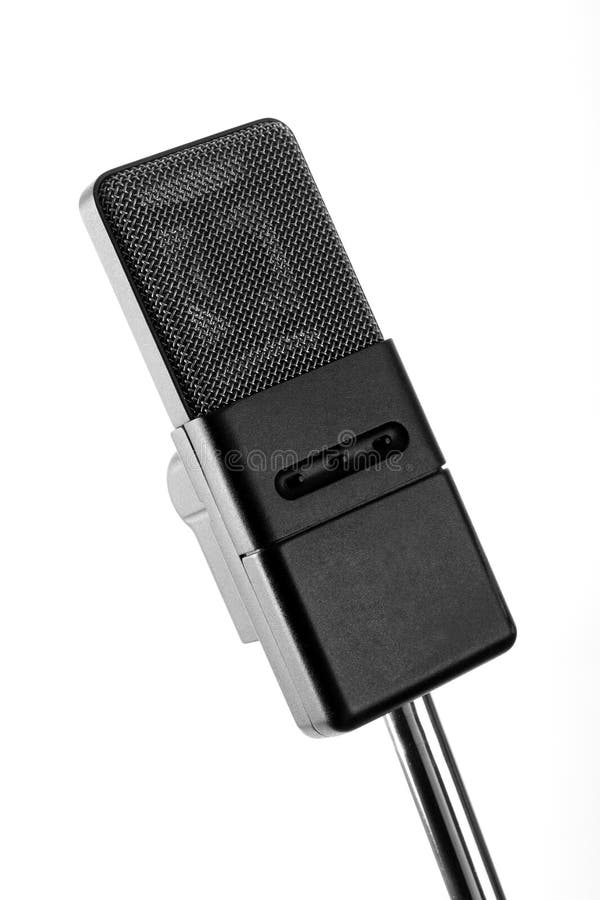 A classic retro microphone stock image. Image of recording - 7938237