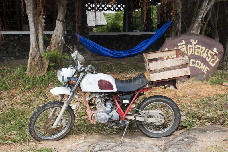 Classic Retro Mini Motorcycle at Outdoor on Mountain Editorial Image ... Classic Retro Mini Motorcycle at Outdoor on Mountain Editorial Image ...