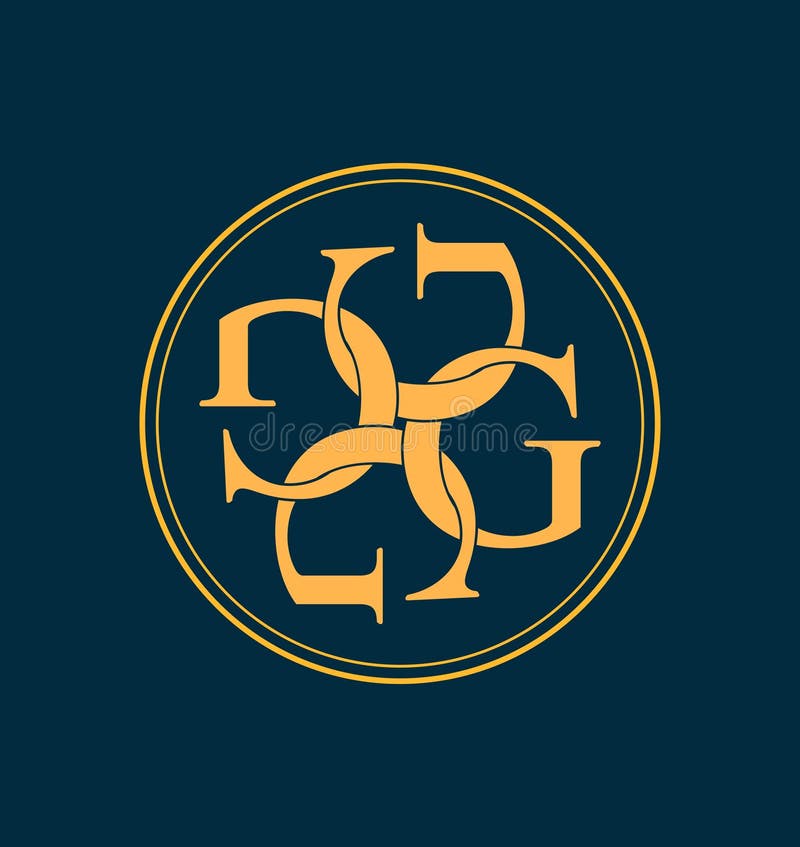 Classic and Retro Monogram Logo Stock Vector - Illustration of element ...