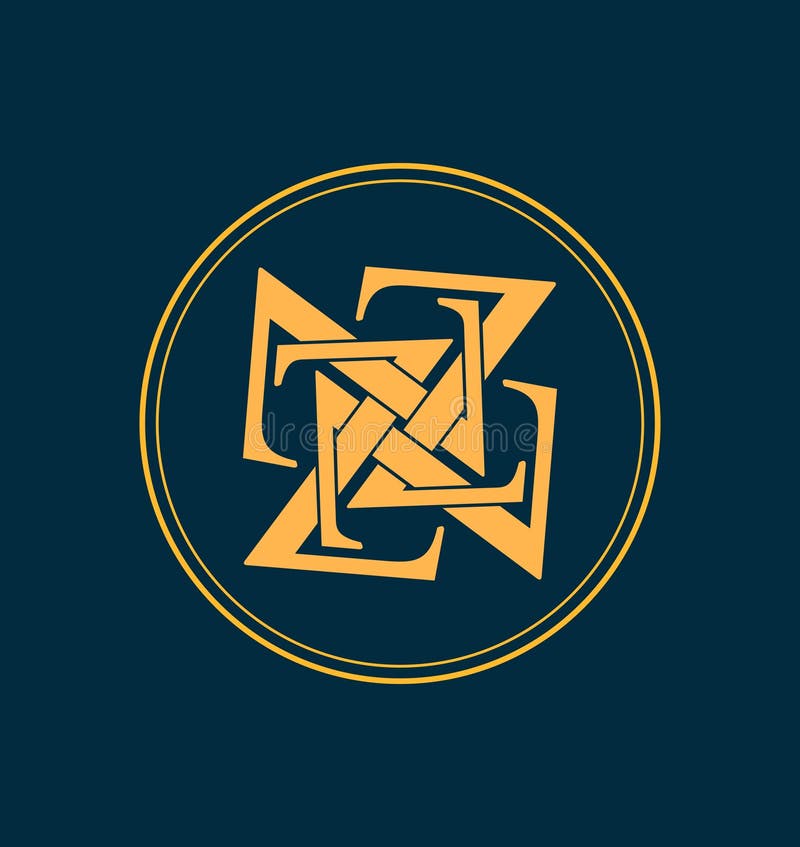 Classic and Retro Monogram Logo Stock Vector - Illustration of ...