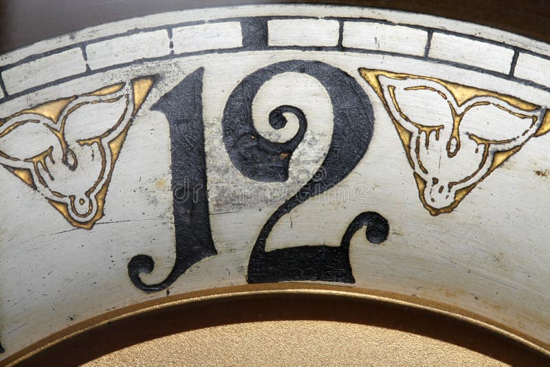 Classic Retro Old Rusty Clock Stock Photo - Image of hour, hours: 28871114