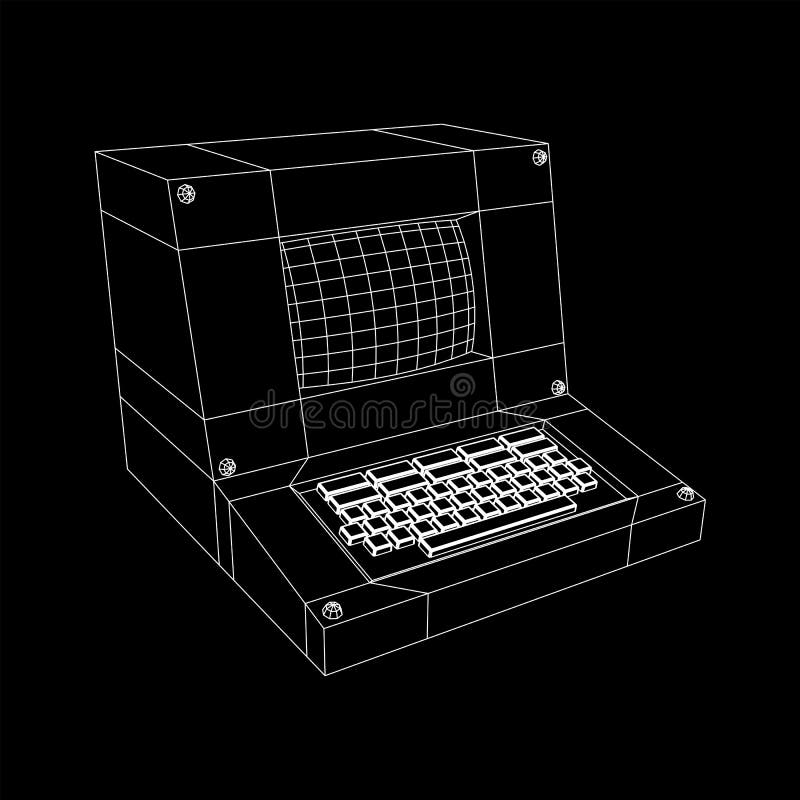 Old Computer Keyboard Cpu Monitor Stock Illustrations – 168 Old Computer Keyboard Cpu Monitor ...