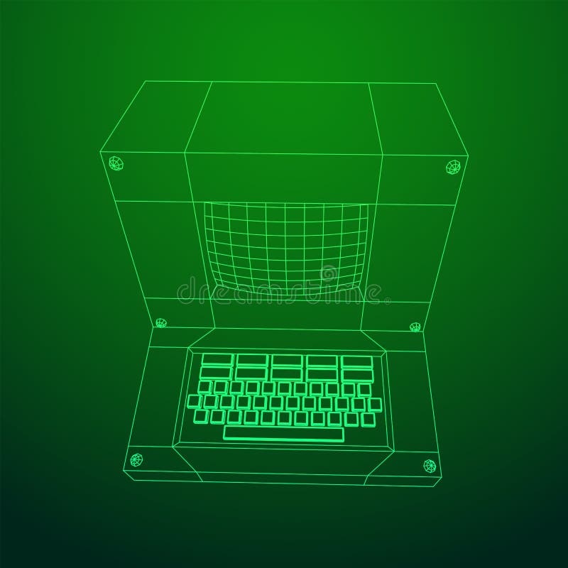 Old Computer Keyboard Cpu Monitor Stock Illustrations – 168 Old Computer Keyboard Cpu Monitor ...