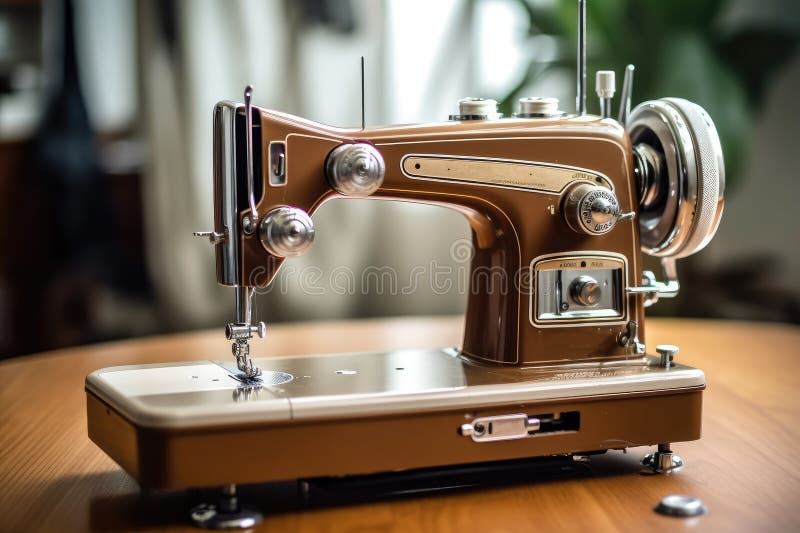 Classic Retro Style Manual Sewing Machine. Generative AI Stock ...
