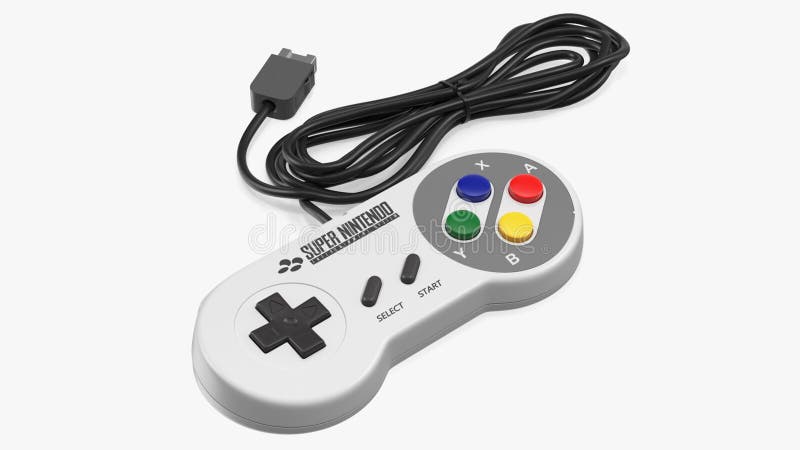 Classic Retro Super Nintendo Entertainment Controller Replica Stock ...