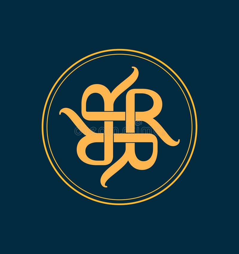 Classic and Retro Monogram Logo Stock Vector - Illustration of classic ...