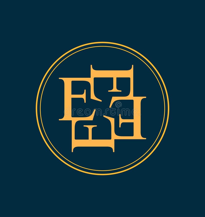 Classic and Retro Monogram Logo Stock Vector - Illustration of concept ...