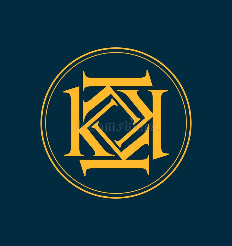 Classic and Retro Monogram Logo Stock Vector - Illustration of graphic ...