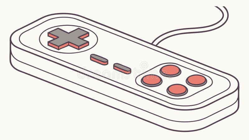 Classic Retro Video Game Controller, Timeless Gaming Fun, Vector Design ...