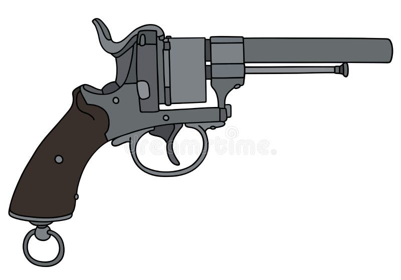 The classic revolver stock vector. Illustration of revolver - 152684824