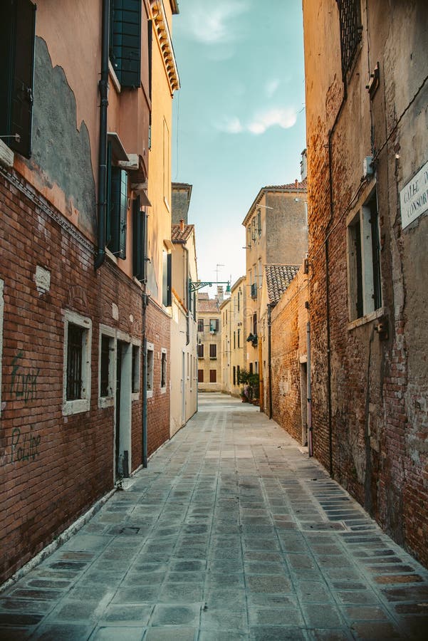 Classic Road in Venice, Italy Stock Photo - Image of road, island ...