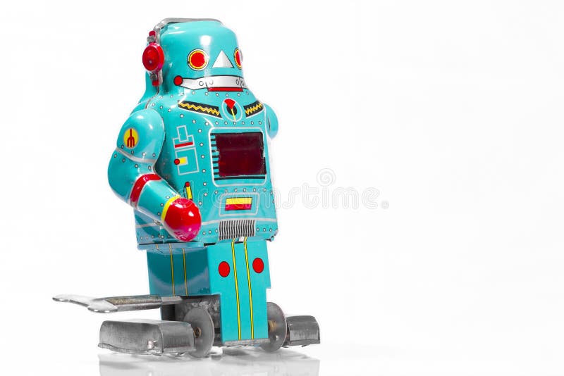 Classic robot toys stock photo. Image of technology, toys - 74545734
