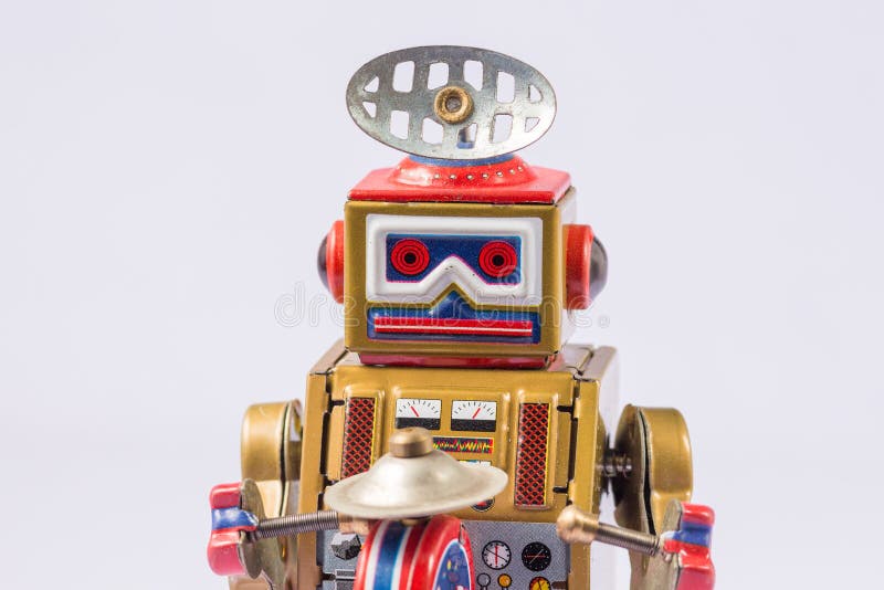 Classic robot toys stock photo. Image of play, metal - 83005140