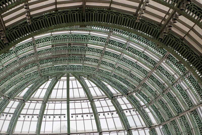 Classic Roof and Modern Building. Stock Image - Image of exterior ...