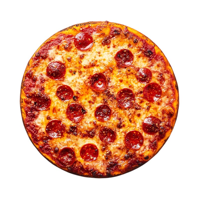 Classic Round Cheese Pizza Against Transparent Background Stock ...