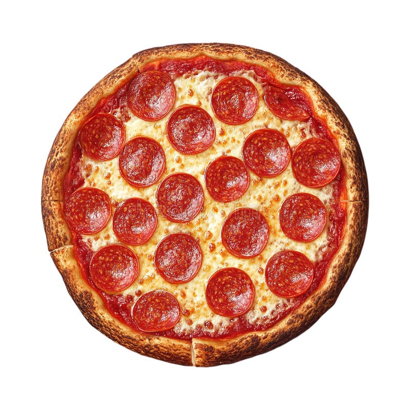 Classic Round Cheese Pizza Against Transparent Background Stock ...