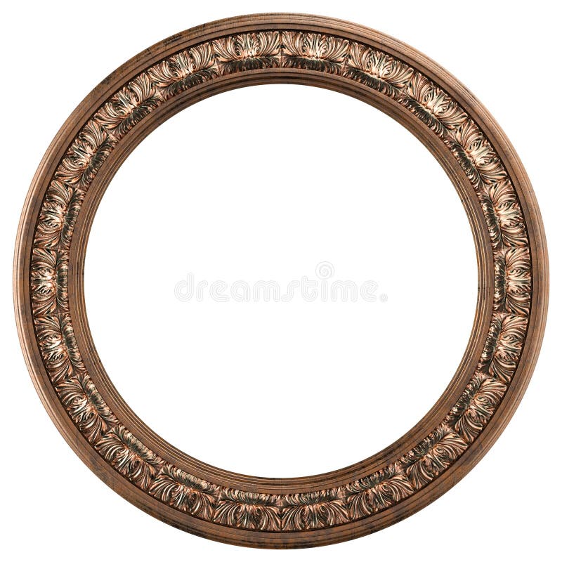 1+ Antique ornamented round picture frame isolated Free Stock Photos ...