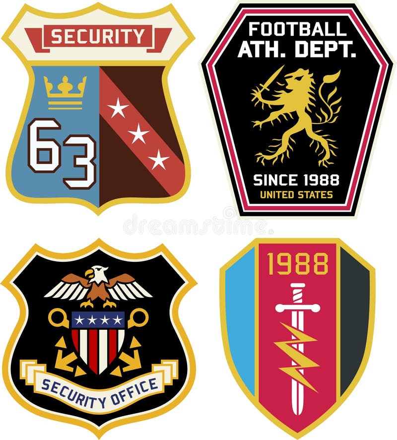 Royal emblem badge shield stock vector. Illustration of insignia - 51519204