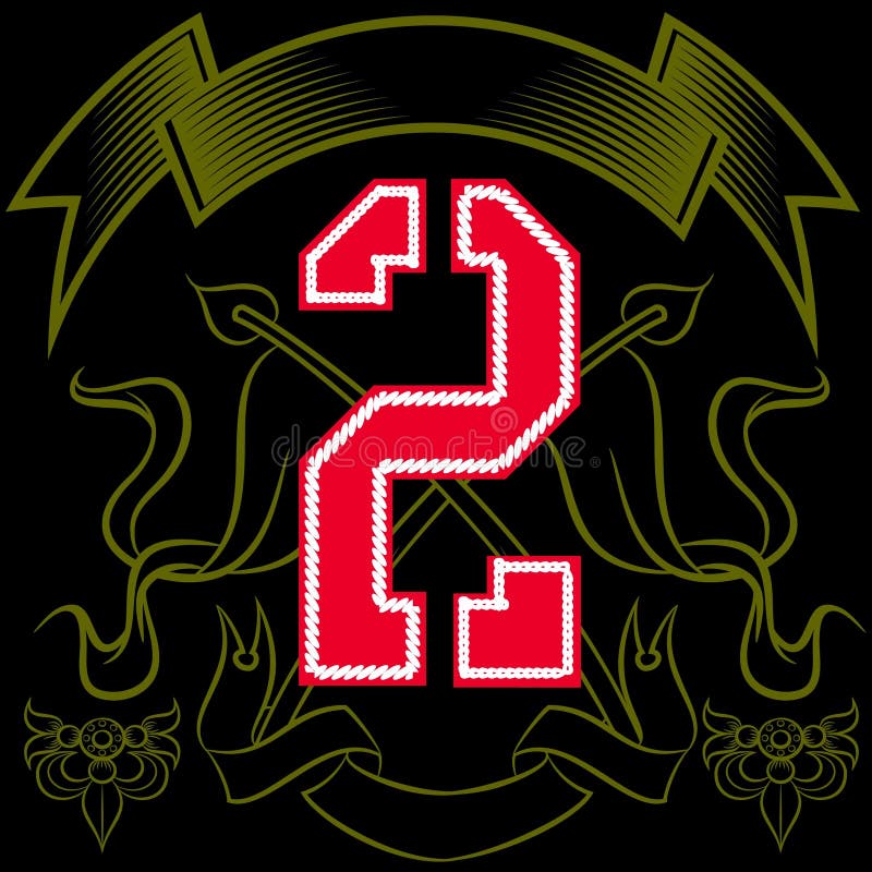 Classic Royal Emblem Heraldic. Embroidery Emblem Template Vector ...