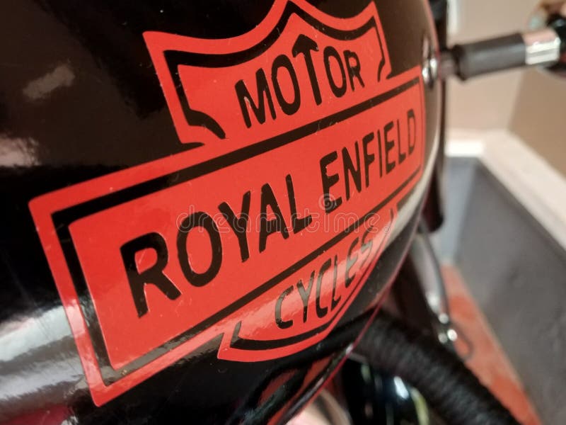 Royal Enfield Sticker editorial photo. Image of royal - 124143816