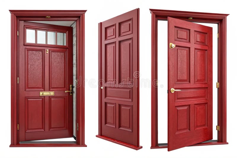 Classic Royal Red Front Doors Stock Illustrations – 6 Classic Royal Red ...